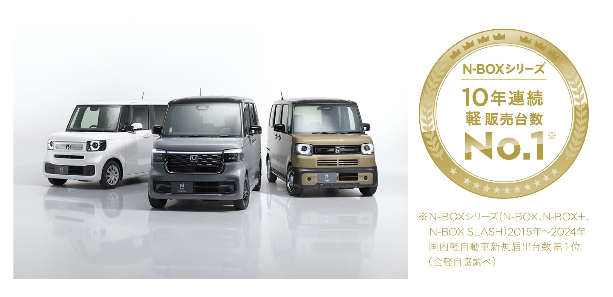 「N-BOX」が2024年暦年 新車販売台数 第1位を獲得～軽四輪車 新車販売台数において10年連続の首位獲得～ | 【公式】Honda Cars 佐賀